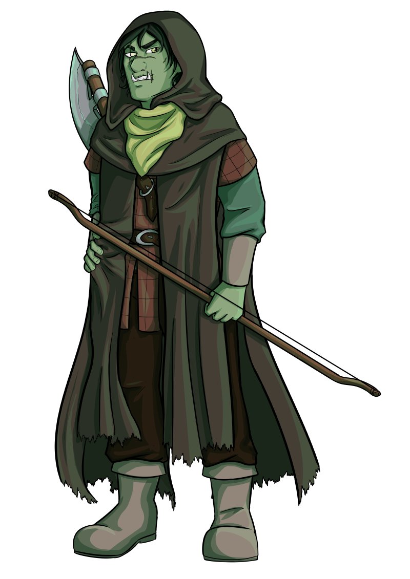 Orc Ranger Dark Sword Miniatures Visions In Fantasy Half Orc