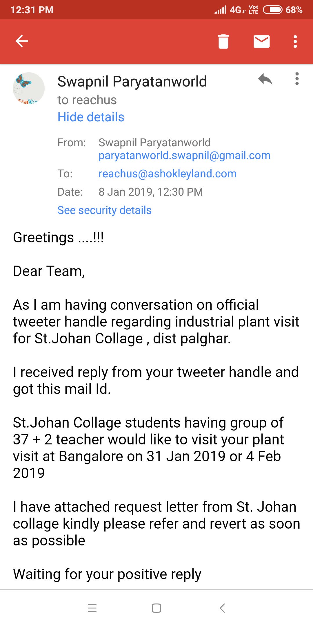 Ashok Leyland on Twitter: "@PanditSwapnilH Hello Swapnil, we apologize for the delay in response ...