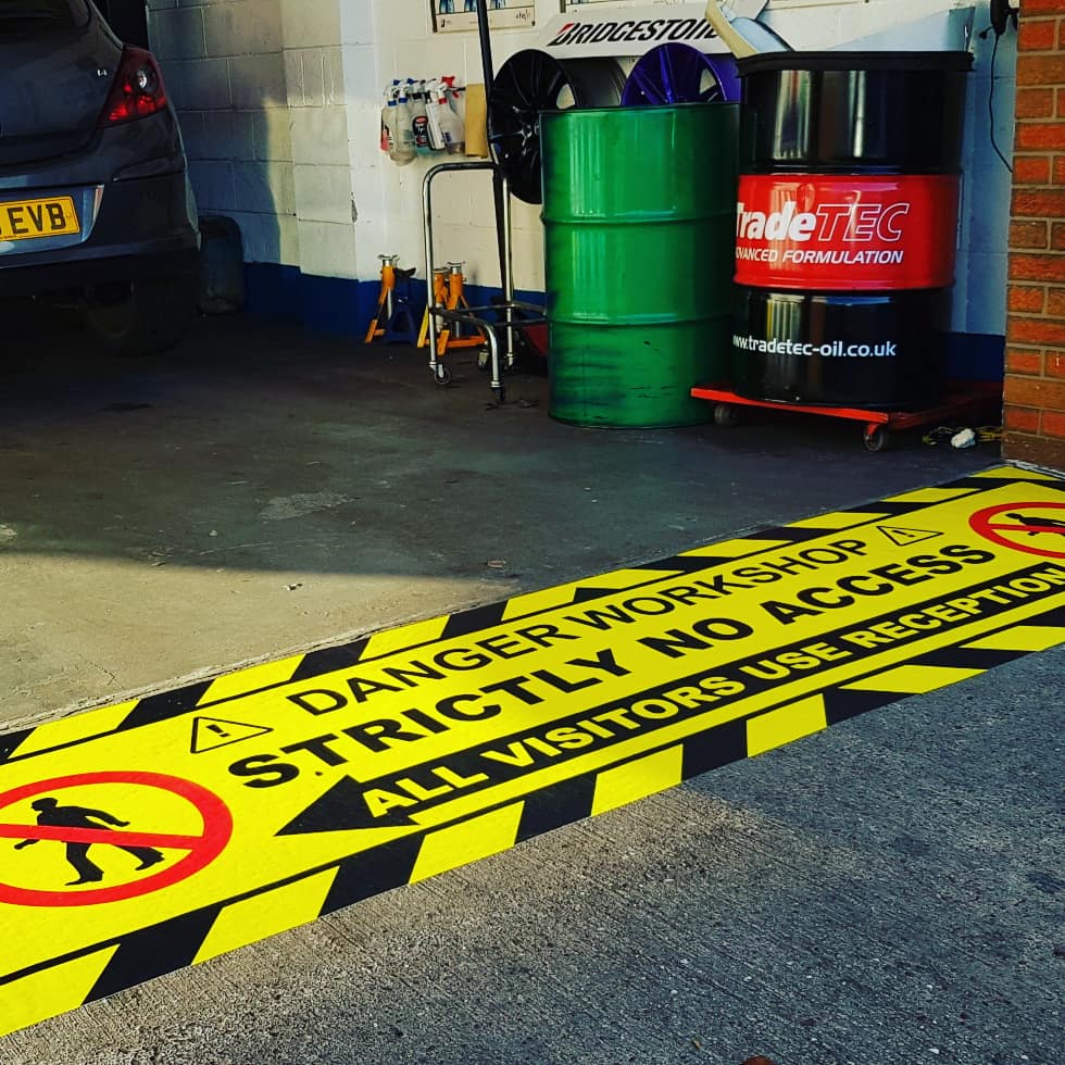 Safety Signs In A Workshop