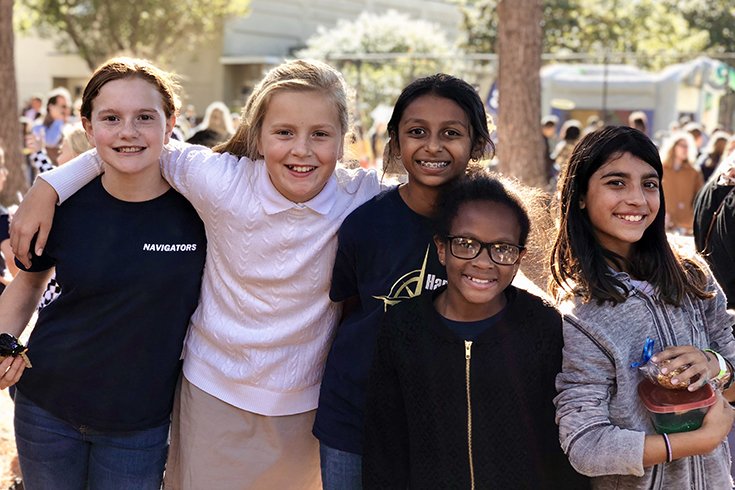 Group Of Middle School Friends Having Fun