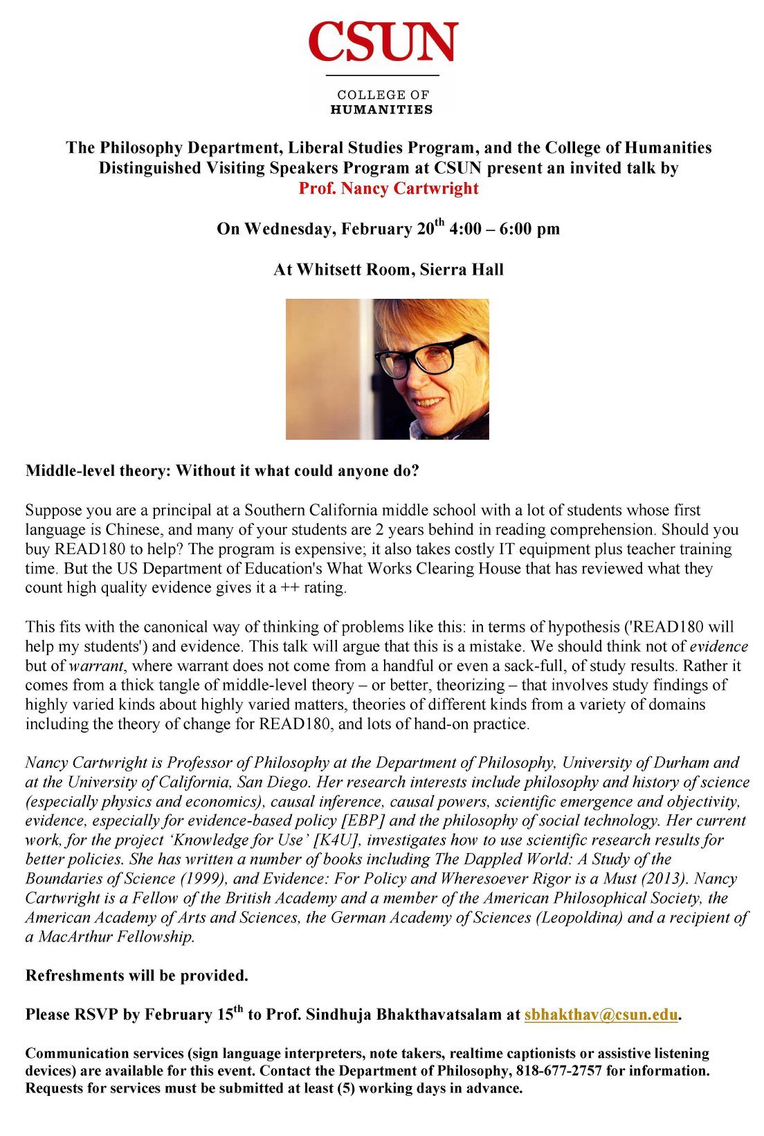 Nancy Cartwright Philosopher