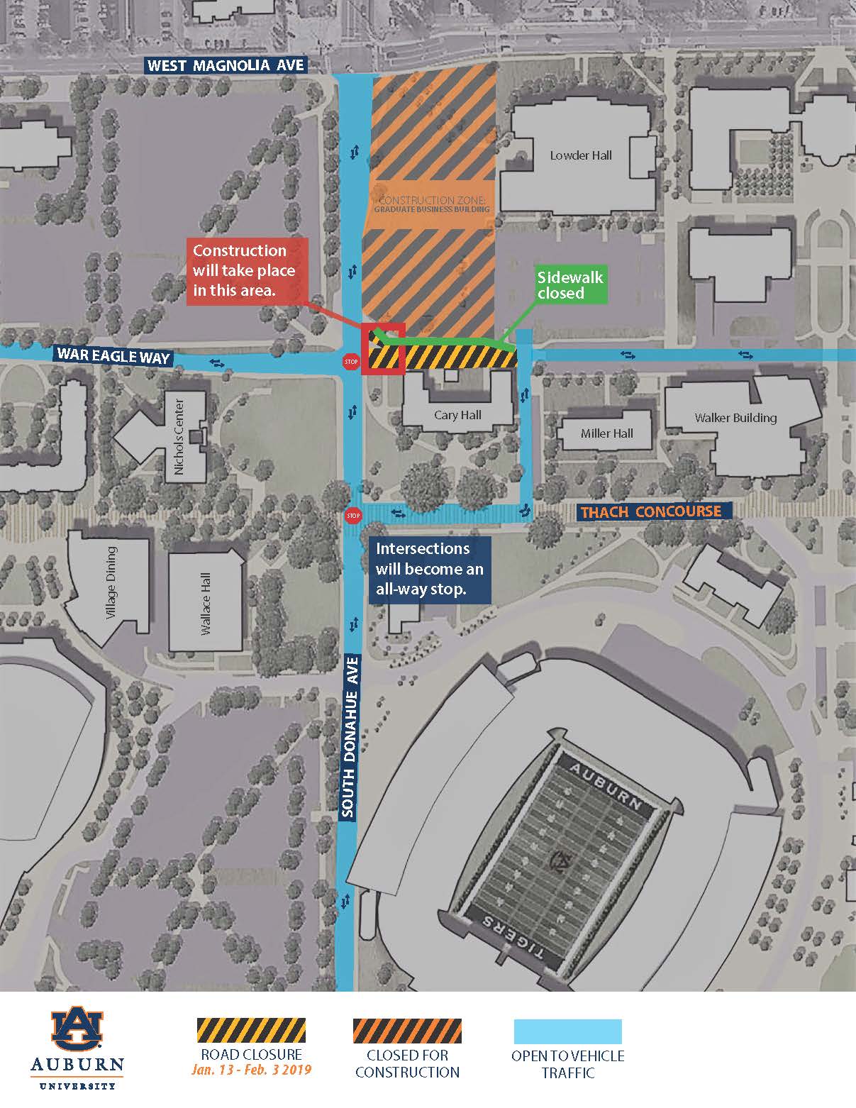 Auburn University Campus Map