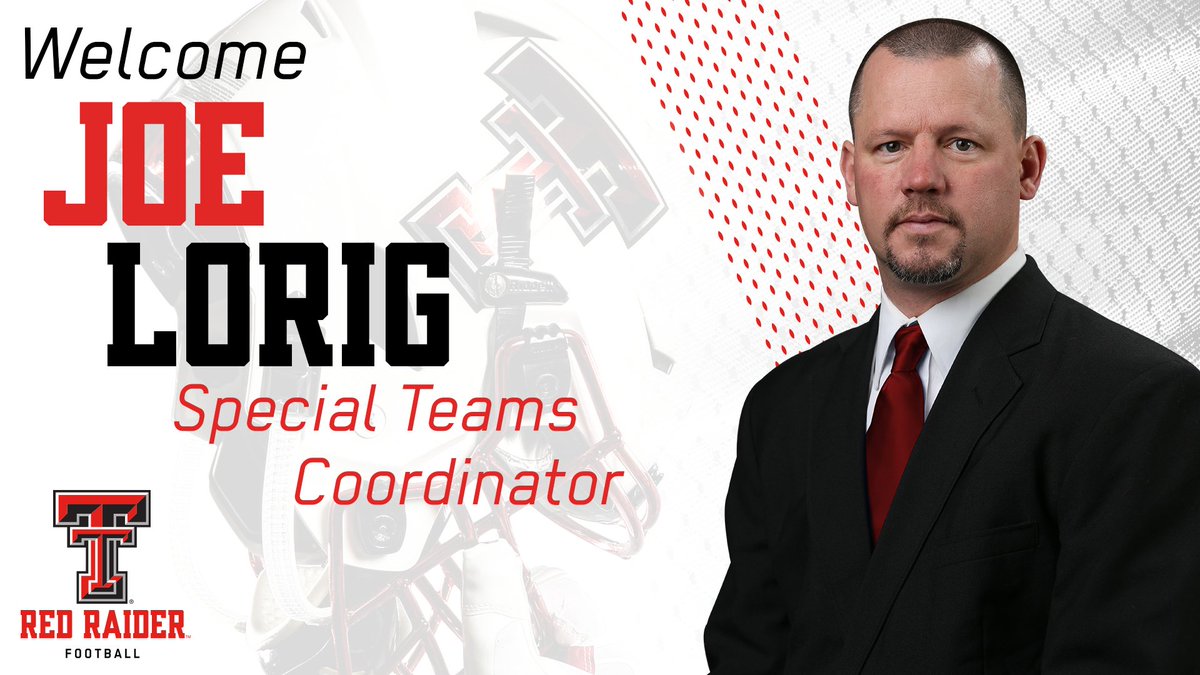 Texas Tech hires Memphis Special Teams Coach Joe Lorig : r/CFB
