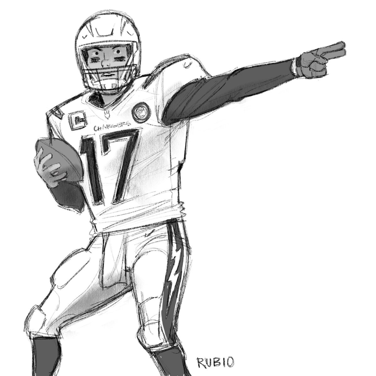 Quarterback Drawing