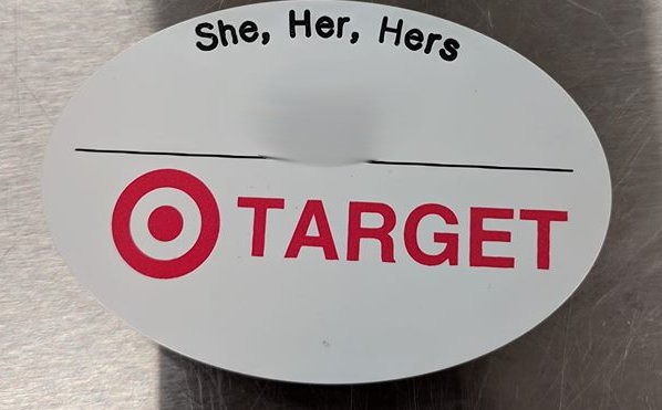 Target Employee Name Tag