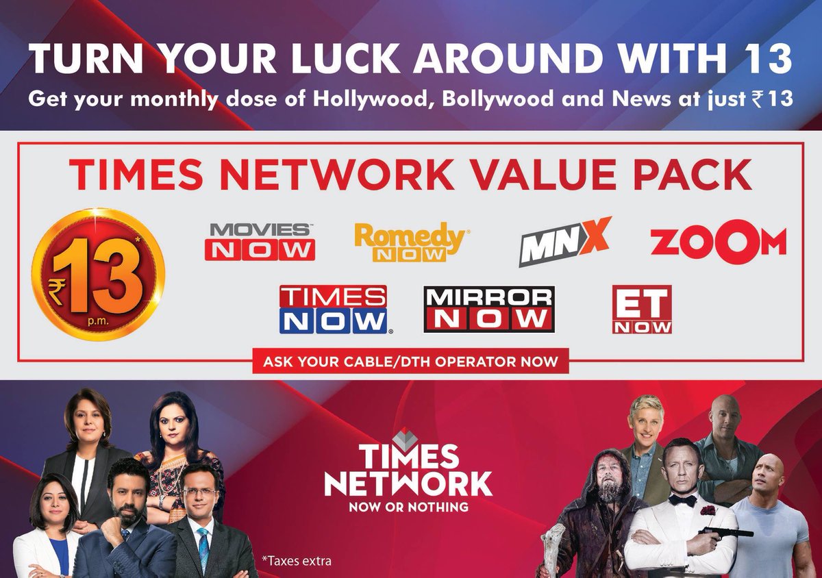 Complete your TV viewing experience with the Times Network value pack ...