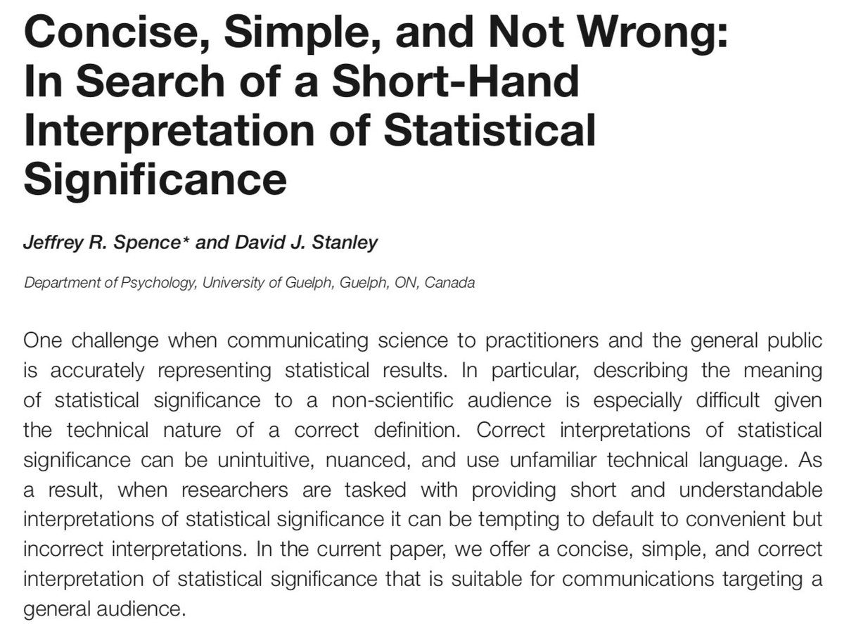 Statistical Significance Psychology