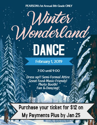 Middle School Dance Flyer