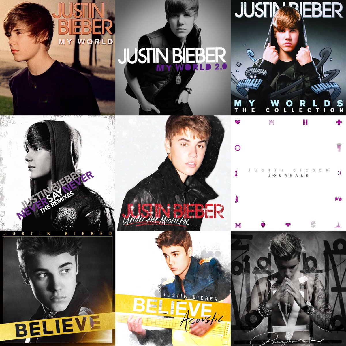 Justin Bieber My World Acoustic Album Cover