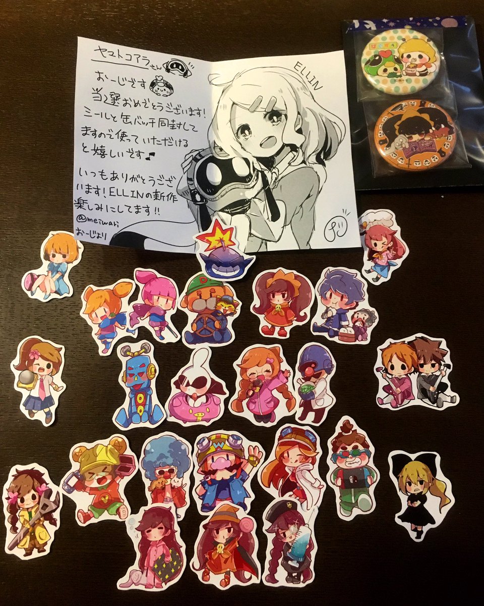 「おーじさん(@meiwari )から缶バッチとシールが届きました😆 どれもこれも、むちゃくちゃ可愛いです! 今年の運、」ヤマトコアラの漫画