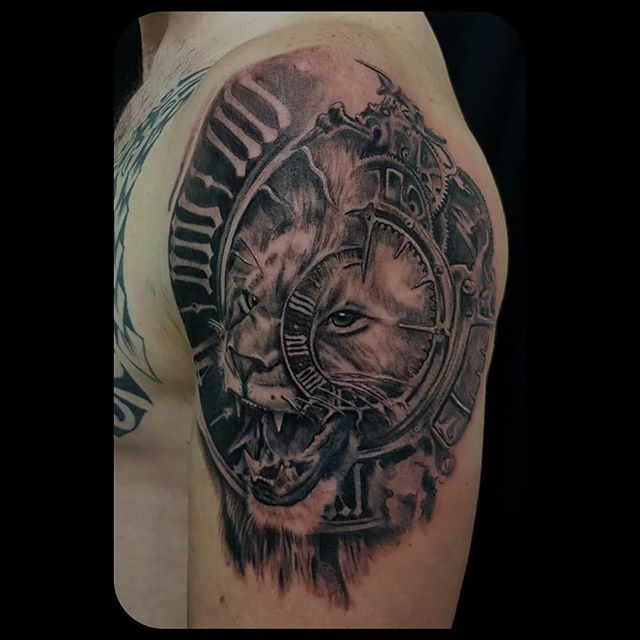 Steampunk Clock Tattoo
