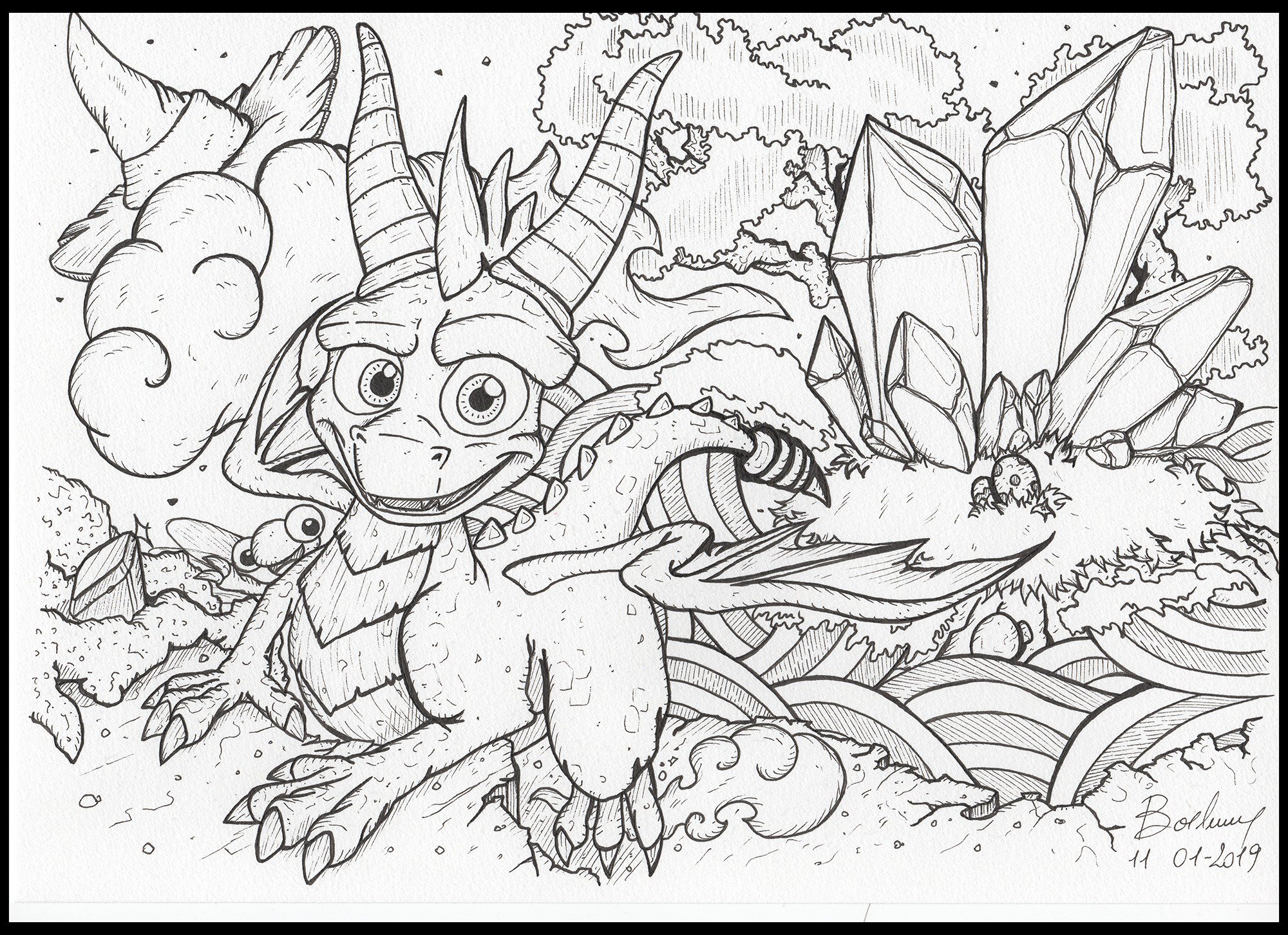 Spyro Printable Coloring Pages