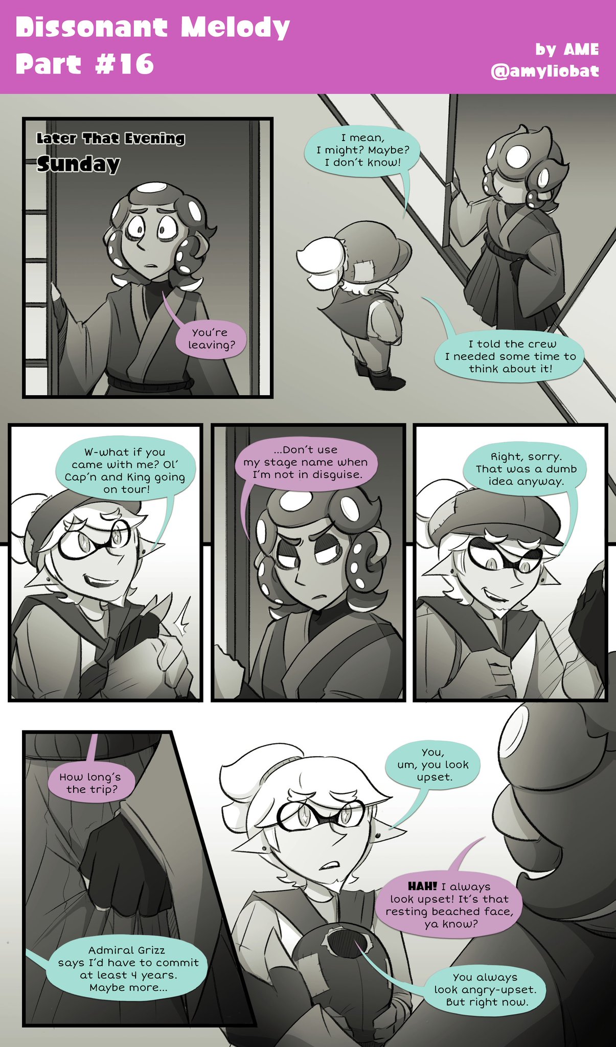 Nova ⚛ on Twitter: "Dissonant Melody: Part #16 (1/2) 6 pages total, more in thread! #Splatoon2 # ...