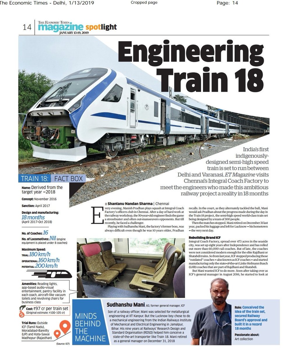 Vande Bharat Express (Train-18) | Page 11 | SkyscraperCity Forum