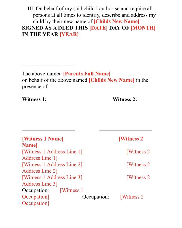 Deed Poll Name Change Letter Template - Sfiveband.com Deed Poll Name Change Letter Template - Sfiveband.com