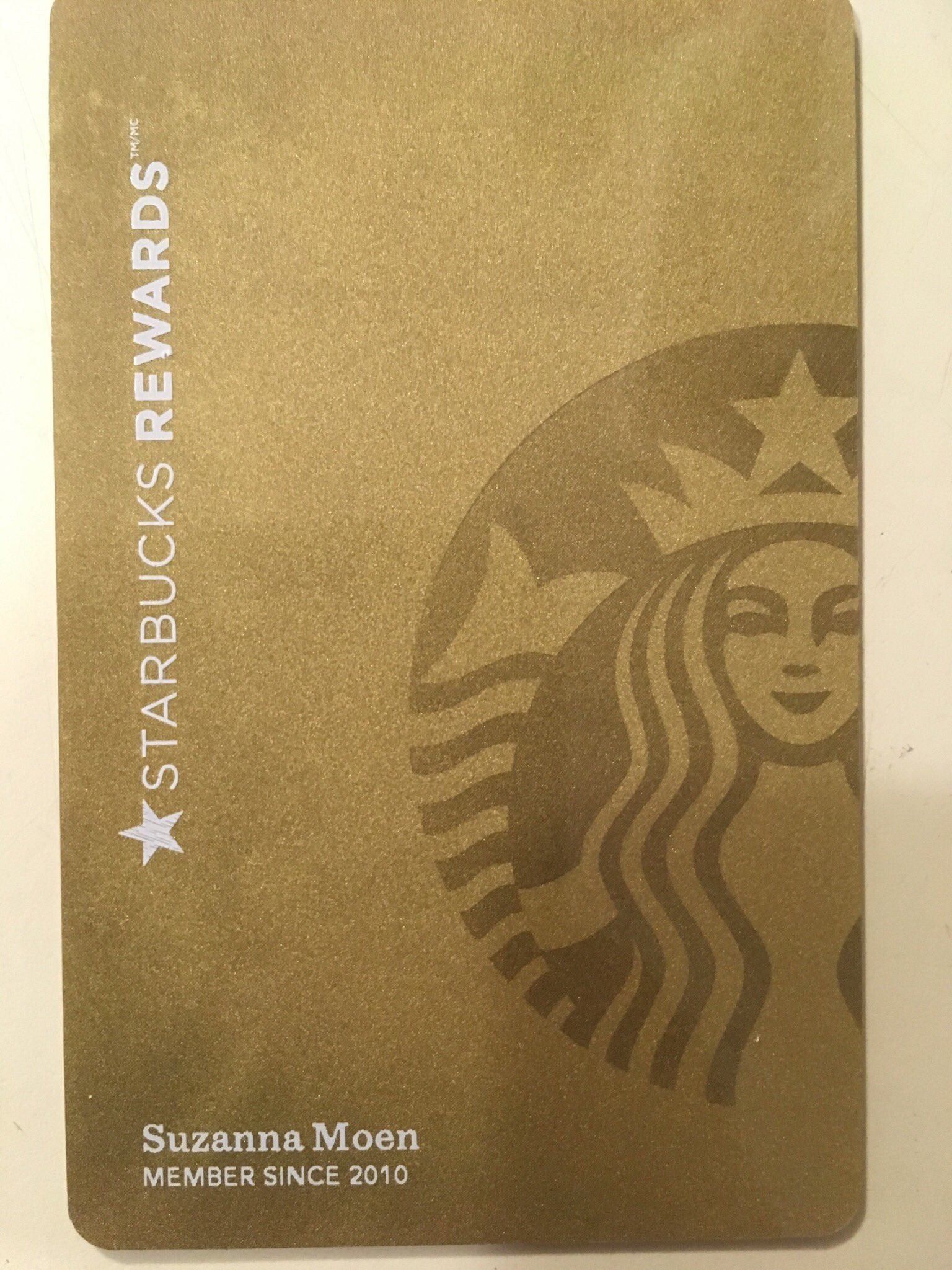 Starbucks Gold Card