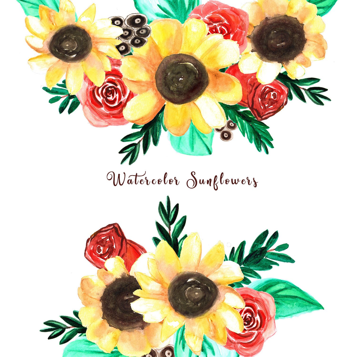 Large Sunflower Clipart Pictures