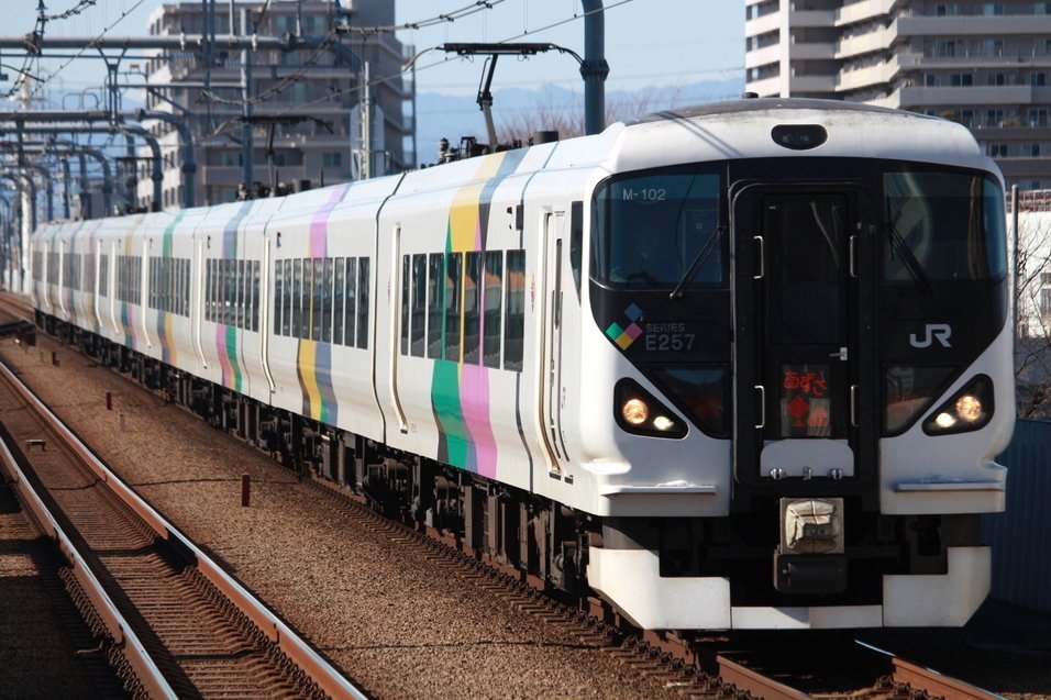 快速三鷹 on Twitter: "2019.1.27 5058M 特急「あずさ8号」 E257系M205編成 60M 特急「あずさ10号」 E257系M102編成 3007M 特急「かいじ ...