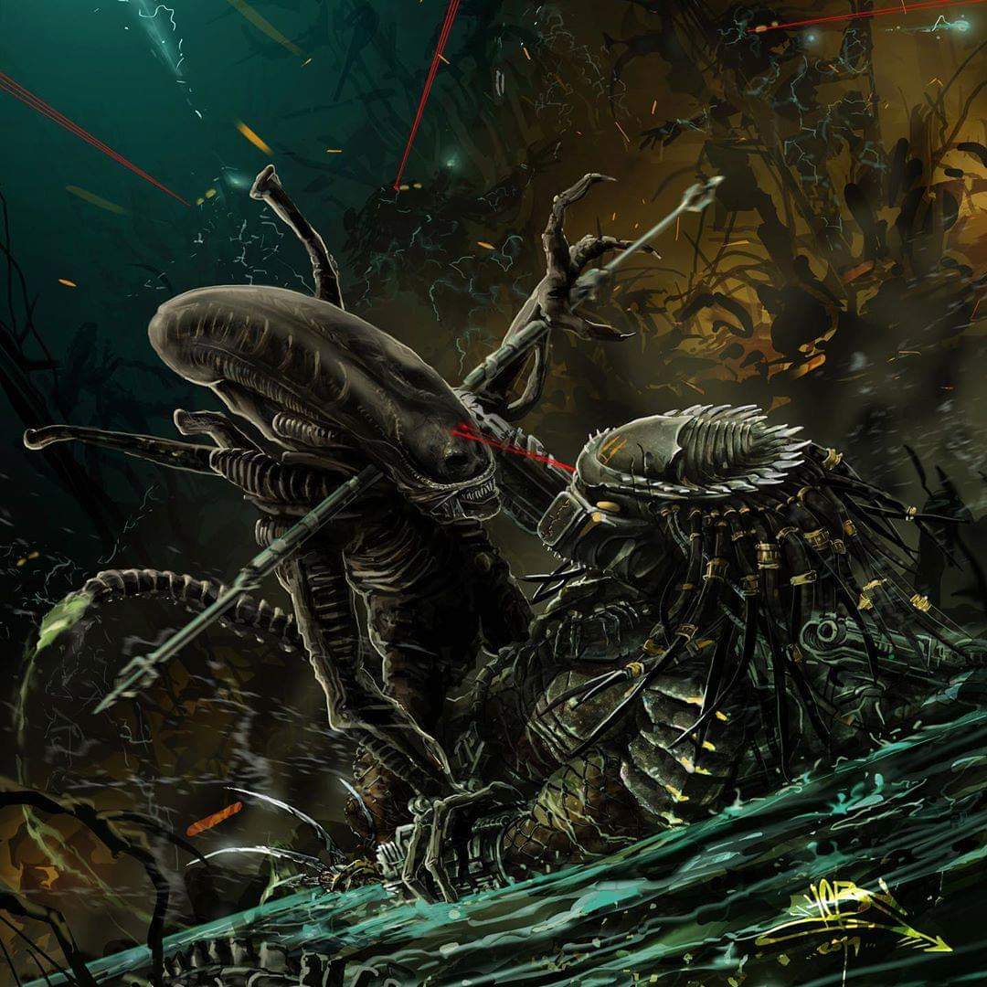 Alien Vs Predator Art
