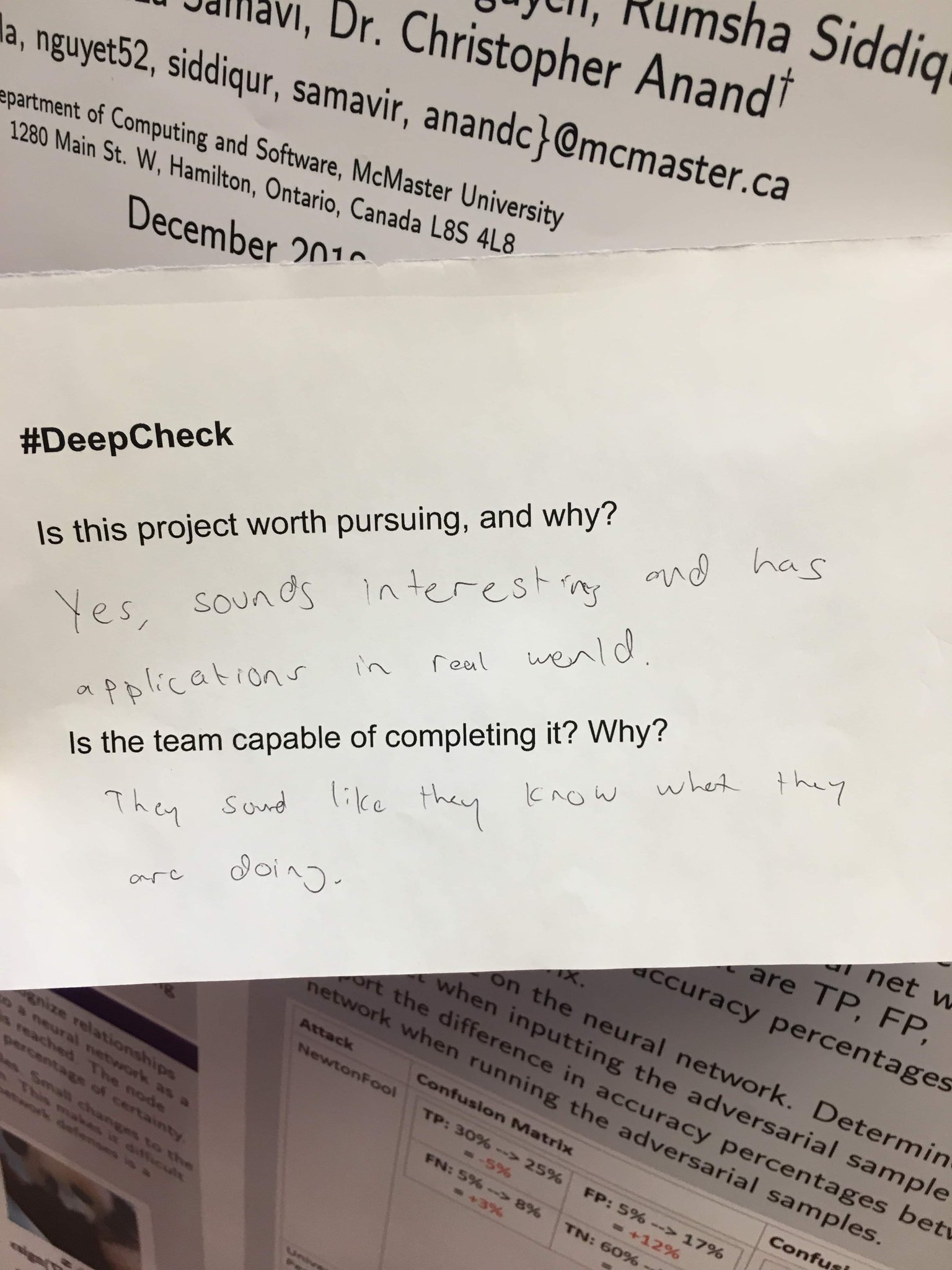 Project DeepCheck on Twitter: "#MacCSCapstone #DeepCheck @DrCKAnand…