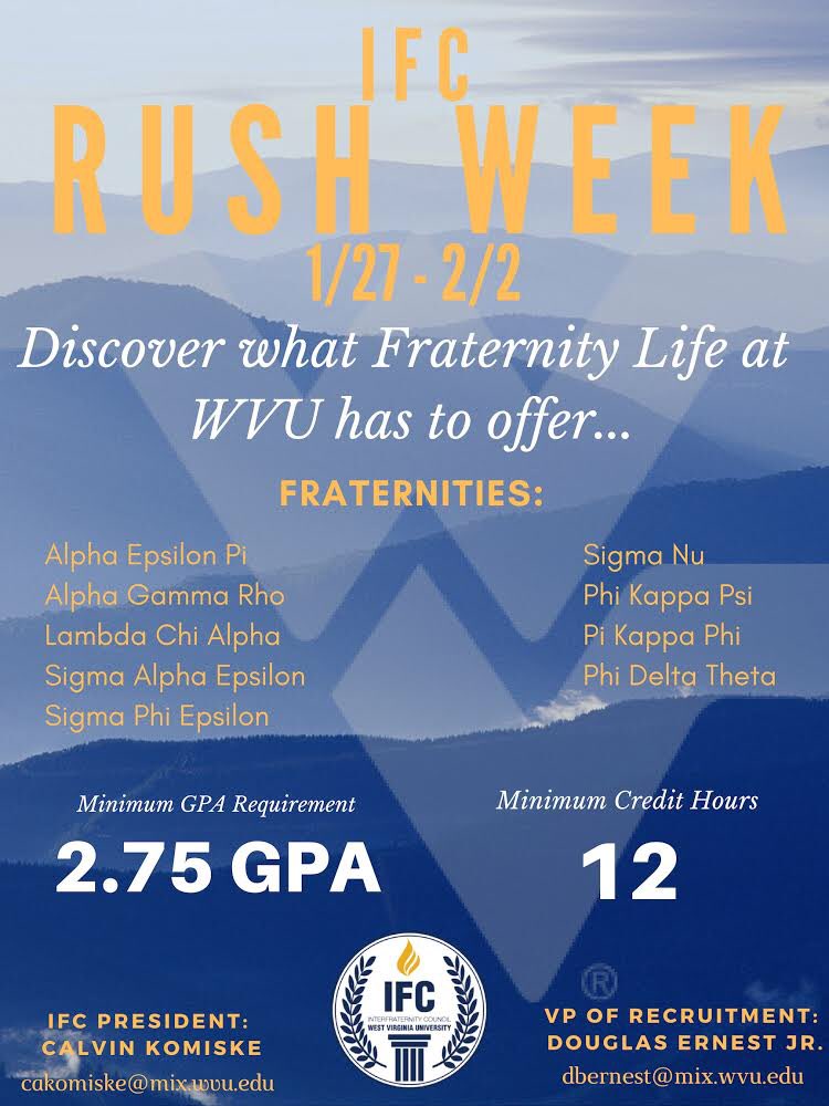 Flyer For A Fraternity Rush