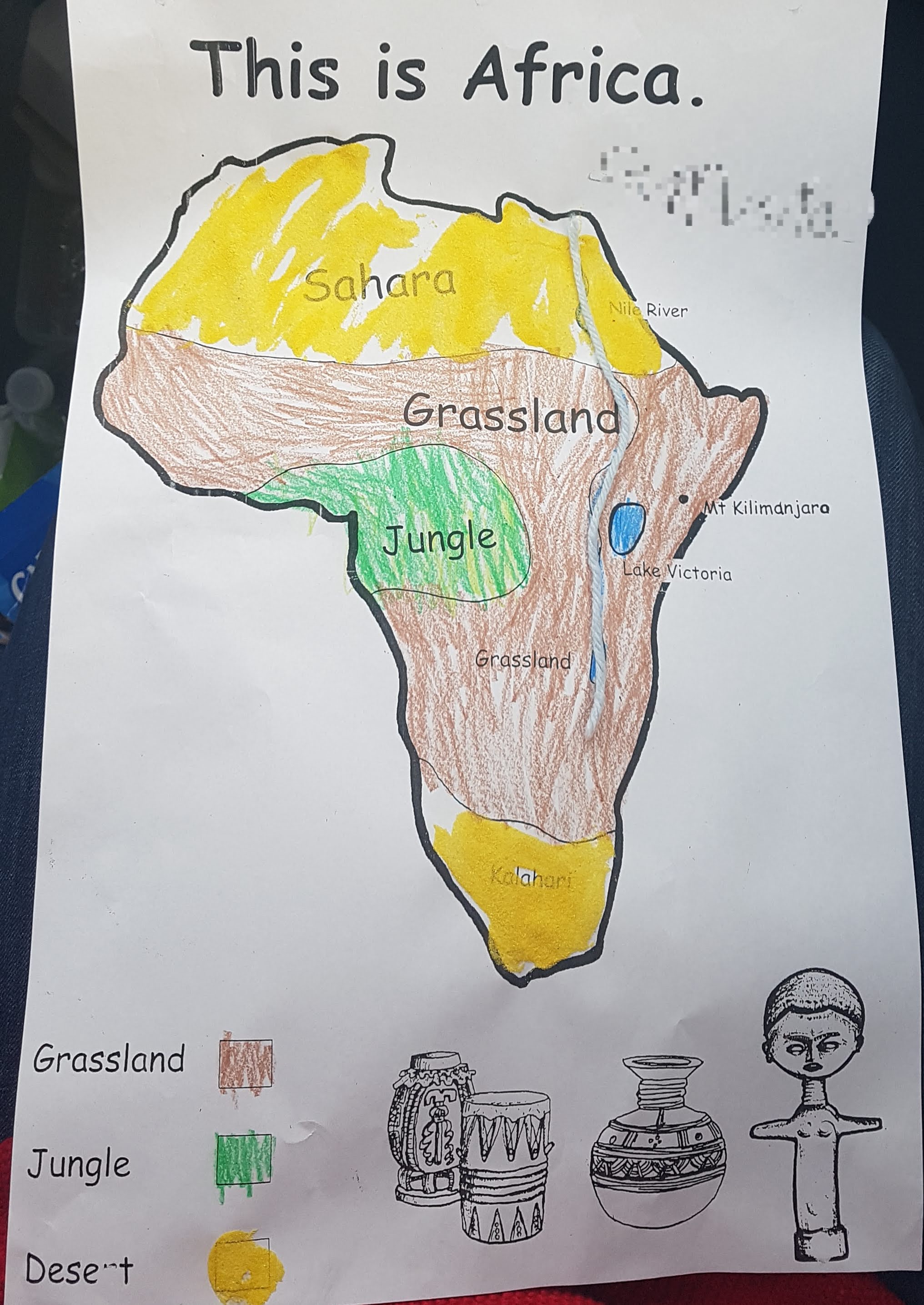 Africa Map Physical For Kids