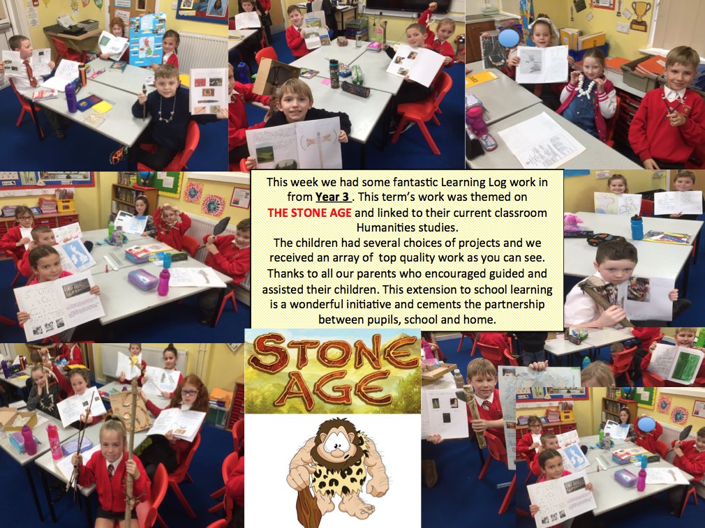 St Mary's RC School on Twitter: "Great Stone Age Learning Log work Year ...