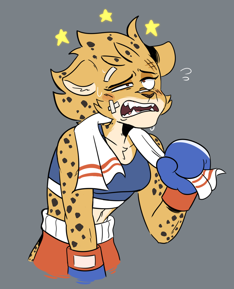 「Cheetah Boxer! ?? Starting the new year 」|Andy Ayalaのイラスト