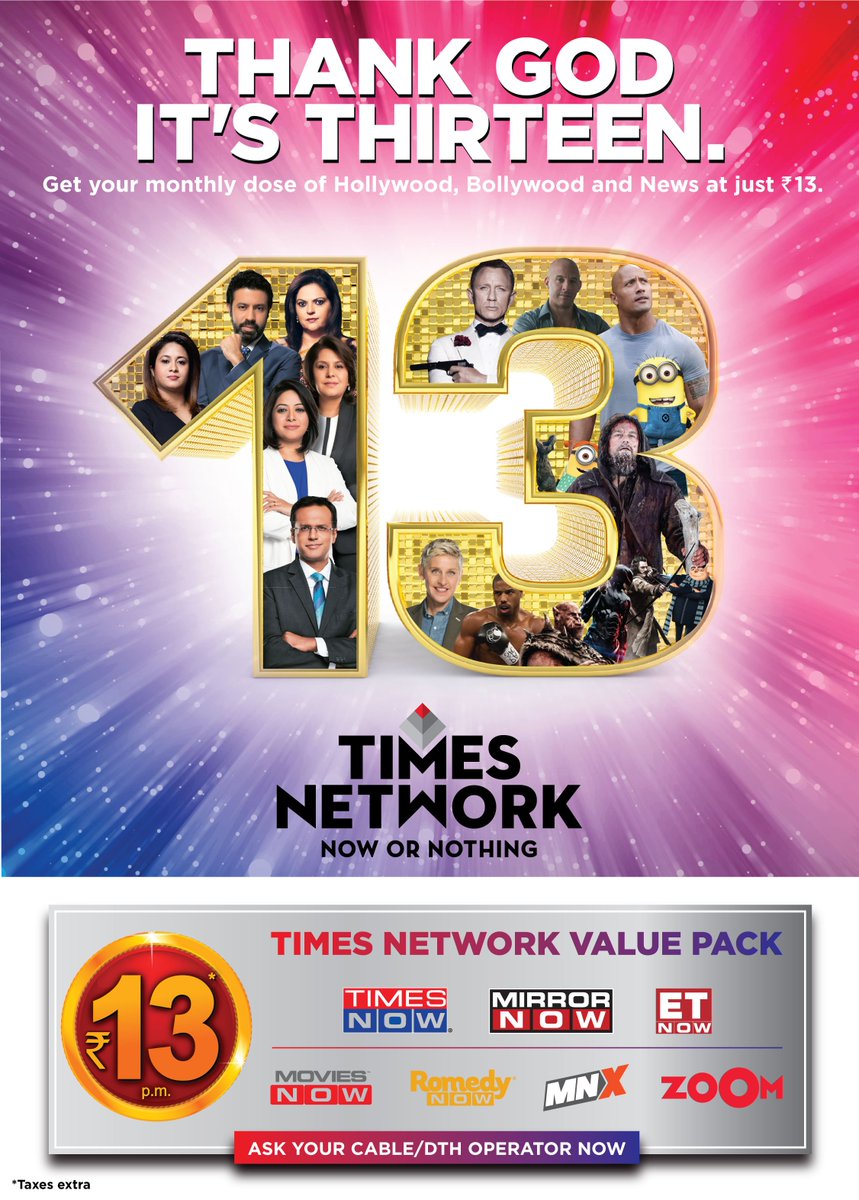 Complete your TV viewing experience with the Times Network value pack ...