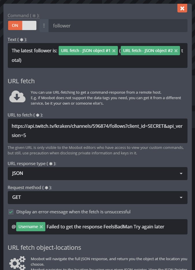 Moobot on Twitter: "As a lot of you have requested, Moobot's commands now support URL fetching ...