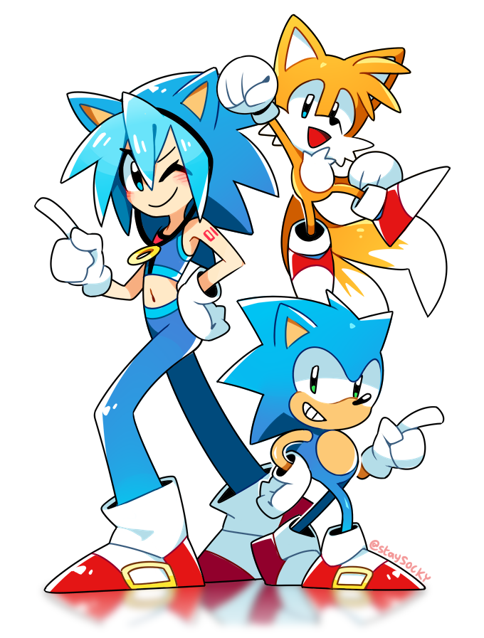 Hatsune Miku And Sonic