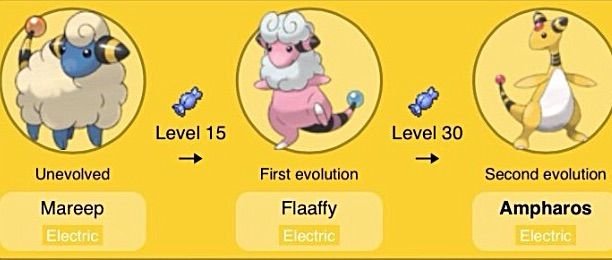 Mareep Evolution Chart