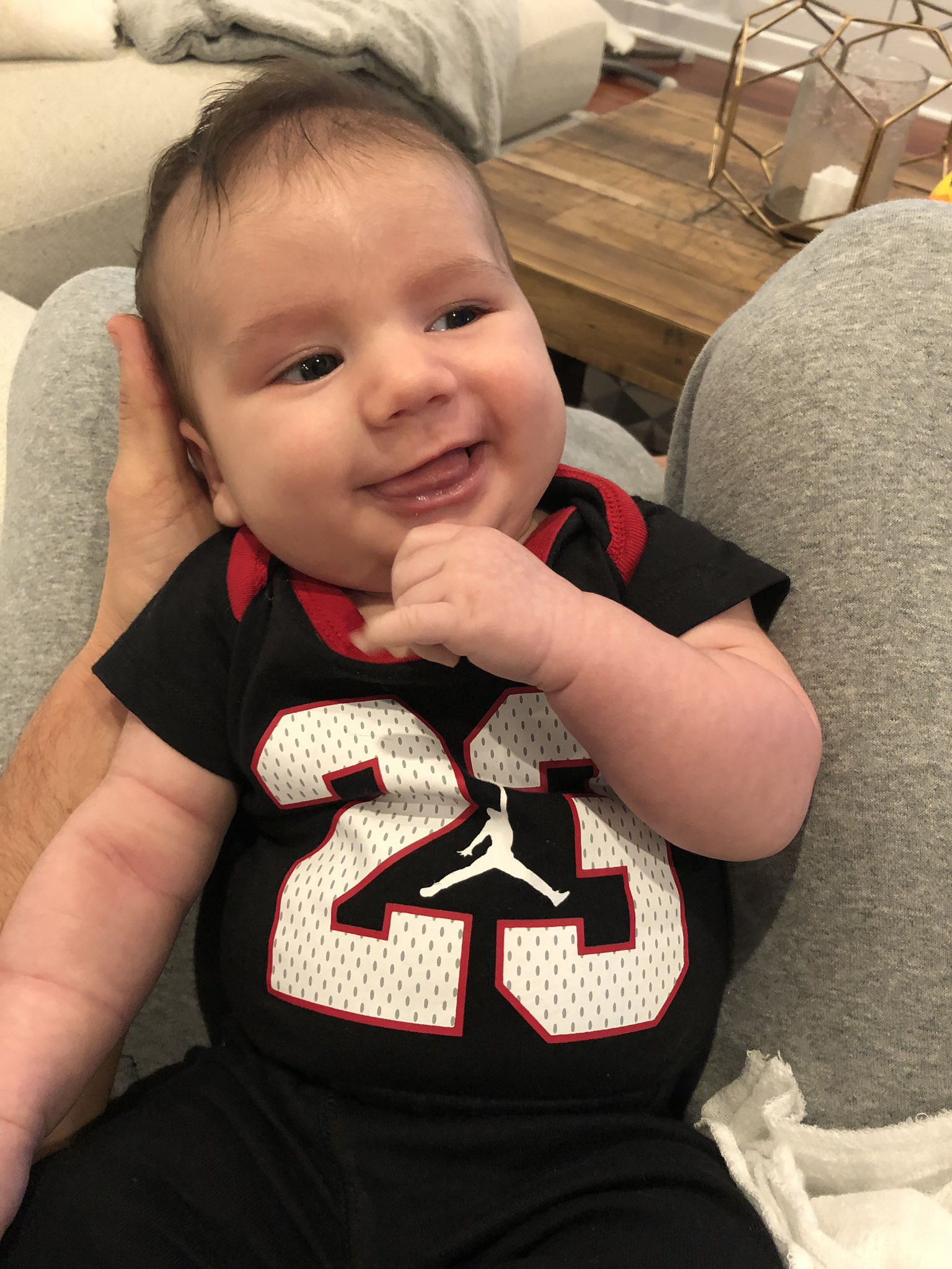 Baby Wearing Jordans