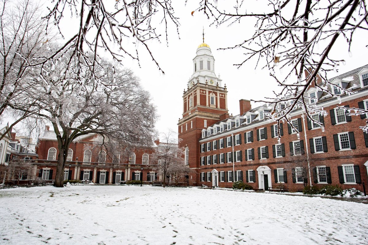Yale University Campus Winter