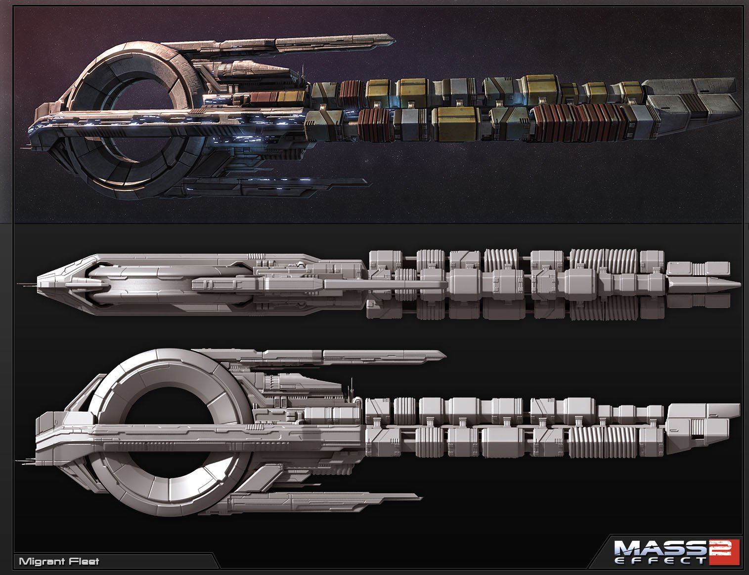 Mass Effect Ship Concept Art
