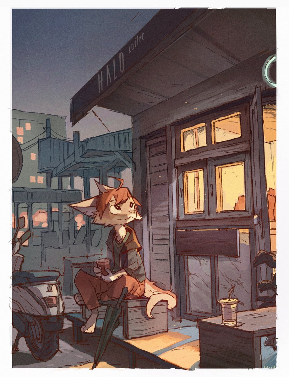 「Art trade with @Kuttoyaki`s. 」|P. kulkan.のイラスト