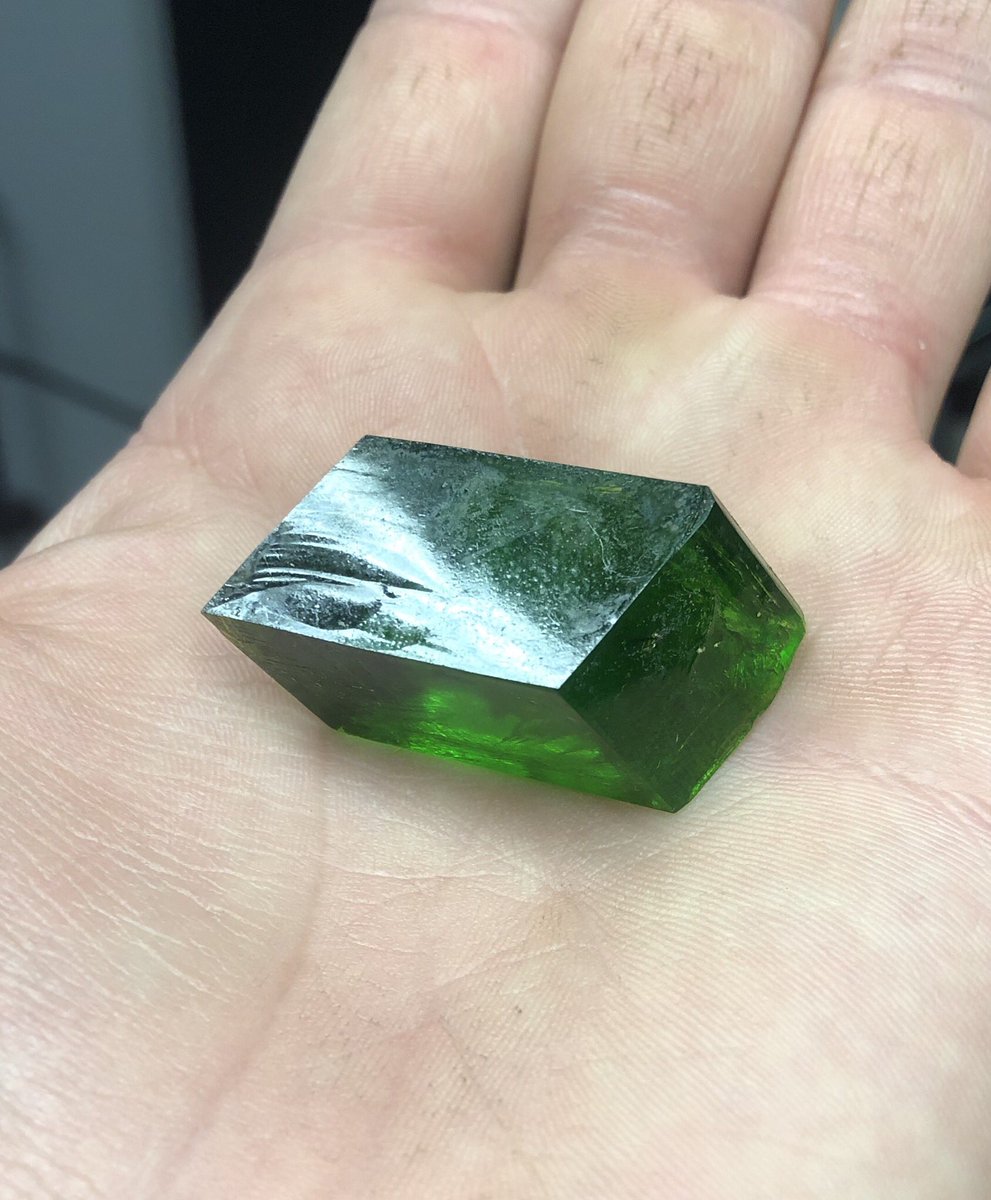 Huge cesium ferrioxalate crystal by Azulene Dreams : r/crystalgrowing
