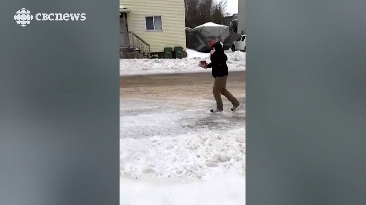 A New Brunswick man made the most of Canada's brutal winter by skating ...