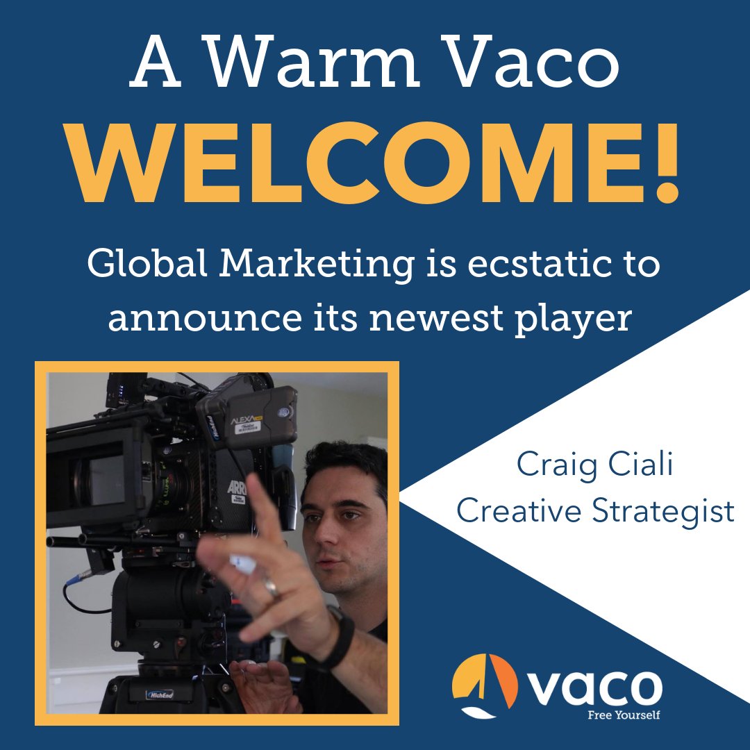 Vaco on Twitter: "Please welcome Vaco's newest Global Marketing member, Craig Ciali. Craig will ...