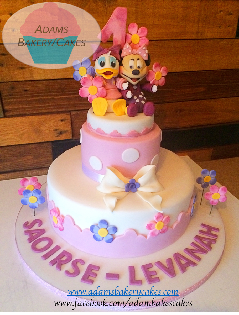 Daisy Duck And Minnie Mouse Cake