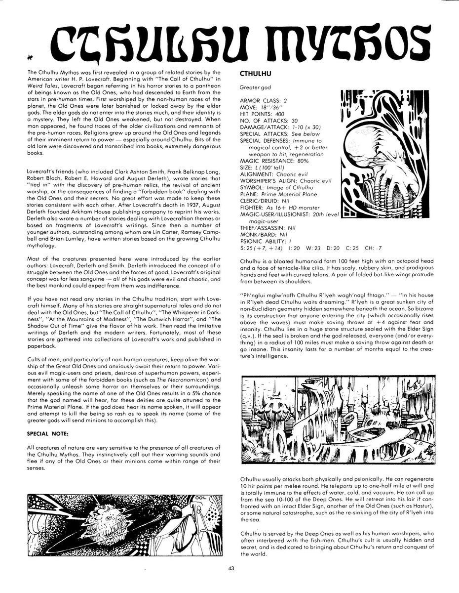 Cthulhu Mythos Deities And Demigods