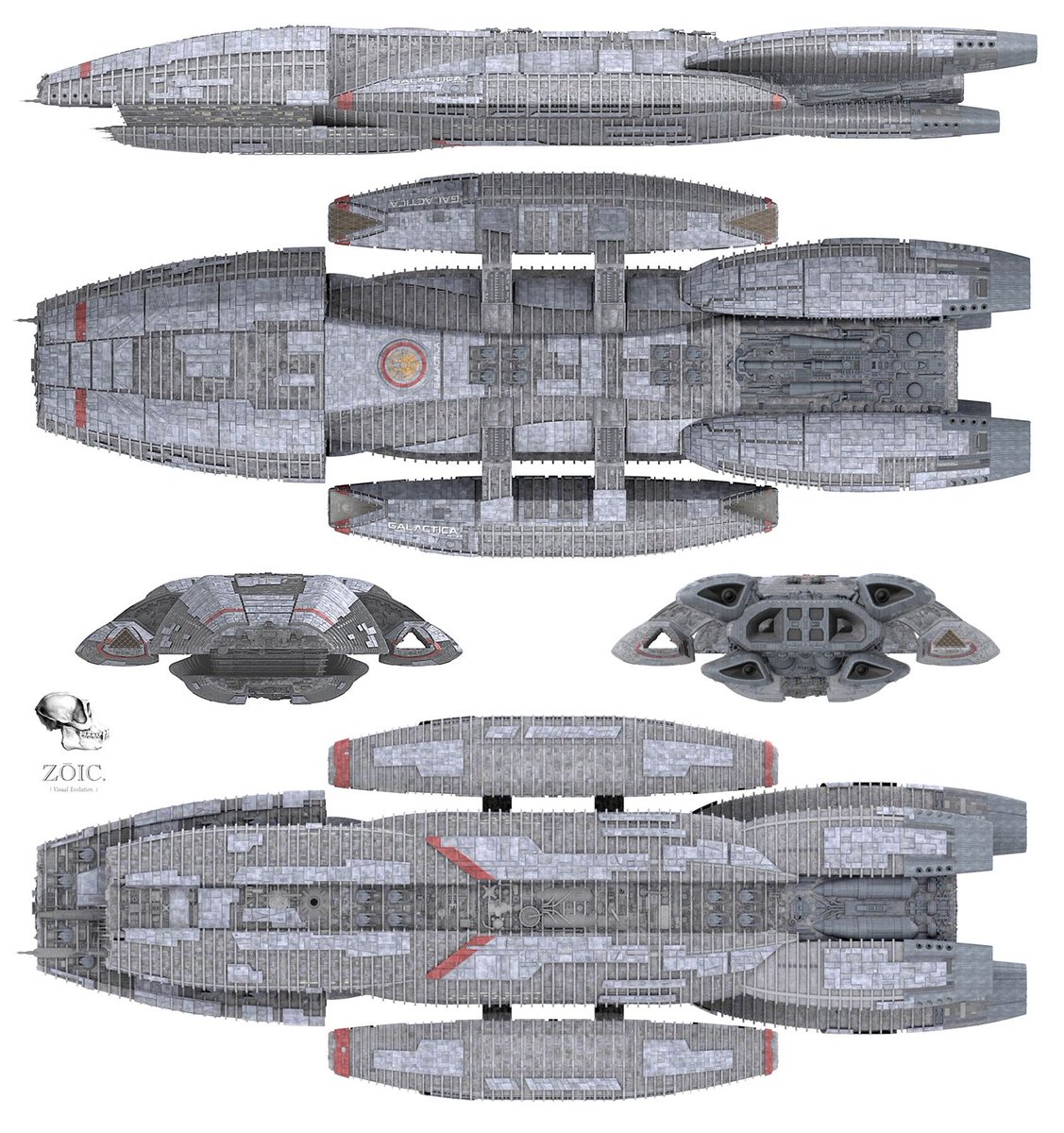 Battlestar Galactica Schematics