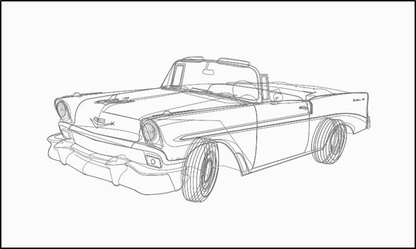 55 Chevy Coloring Pages