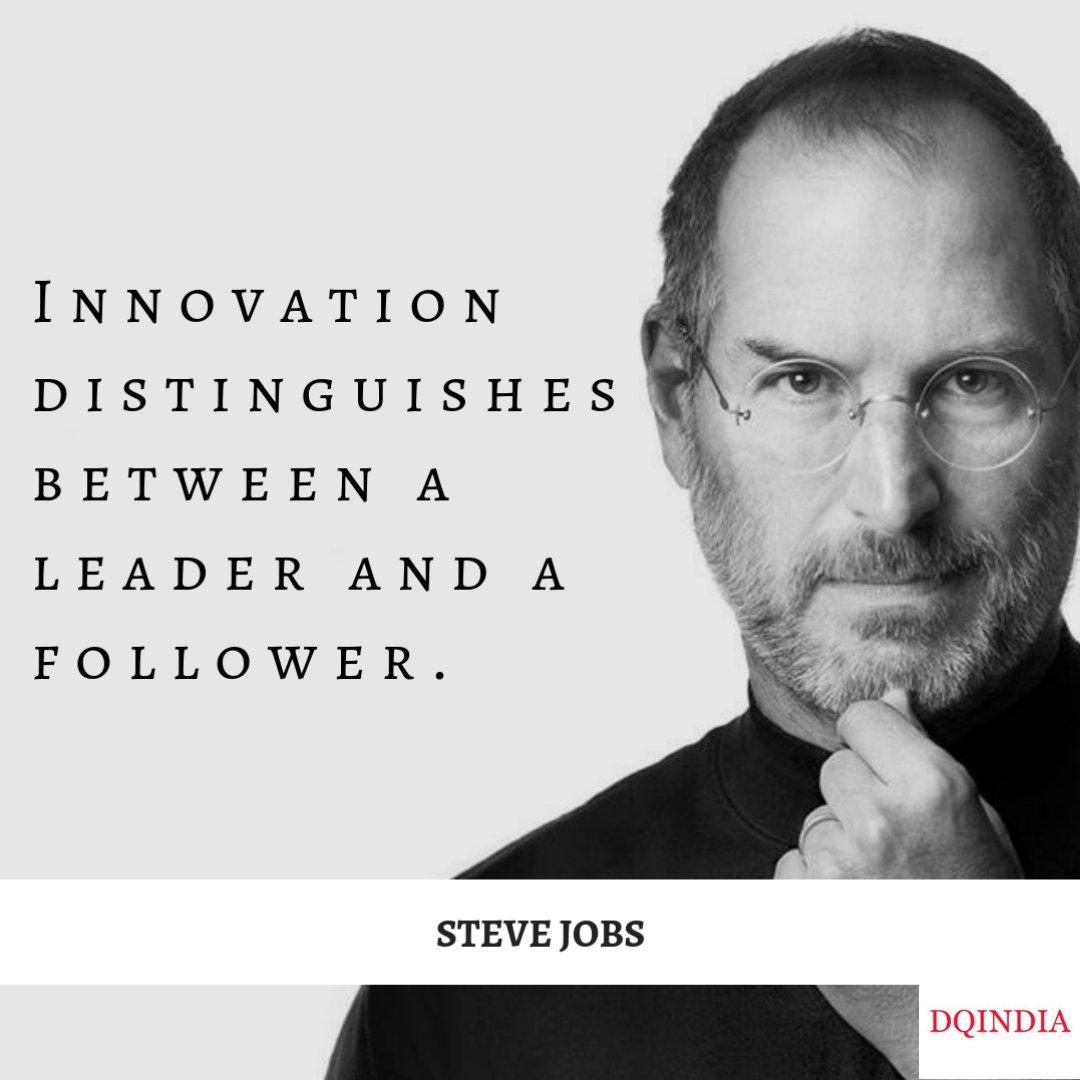 Innovation Distinguishes Between A Leader And A Follower