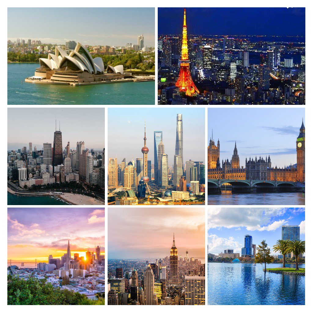 Cities Of The World Collage