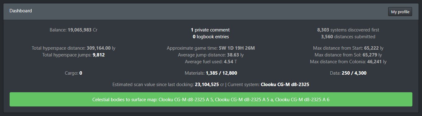 AnthorNet (EDSM/SCIM) on Twitter: "Did you knew that your dashboard was auto-refreshing, and ...