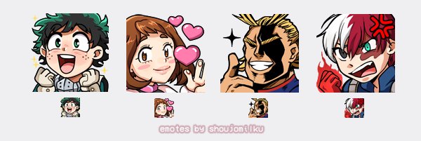 Craft Supplies & Tools MHA Scream Tokoyami Twitch Emote Embellishments ...