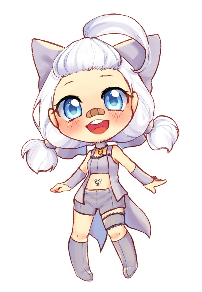 Chibi Girl With Ponytail