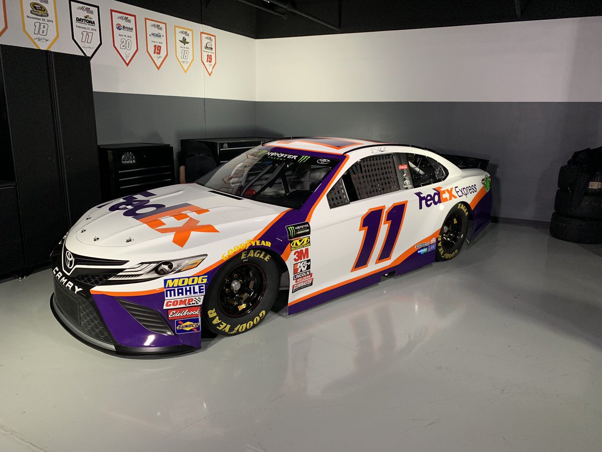 Denny Hamlin’s 2019 FedEx scheme revealed : r/NASCAR