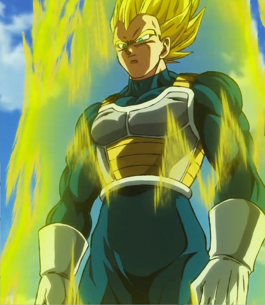 Vegeta Super Saiyan With Aura Dragon Ball Super Broly Minecraft Skin